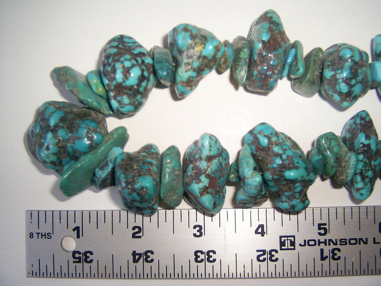 90 Piece Necklace - Turquoise &/or Howlite, Chalk? - Real vs. Fake ...