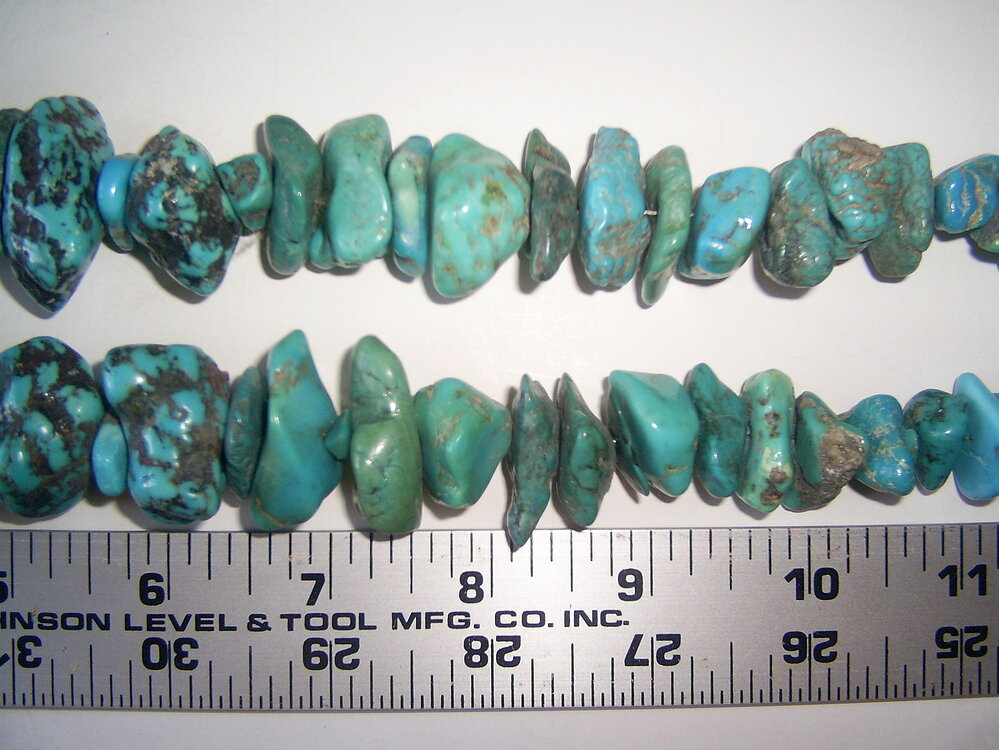 90 Piece Necklace - Turquoise &/or Howlite, Chalk? - Real vs. Fake ...