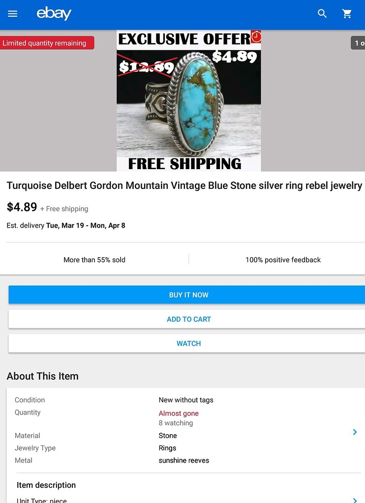 Counterfeit Sunshine Reeves Rings? - Real vs. Fake - Turquoise People