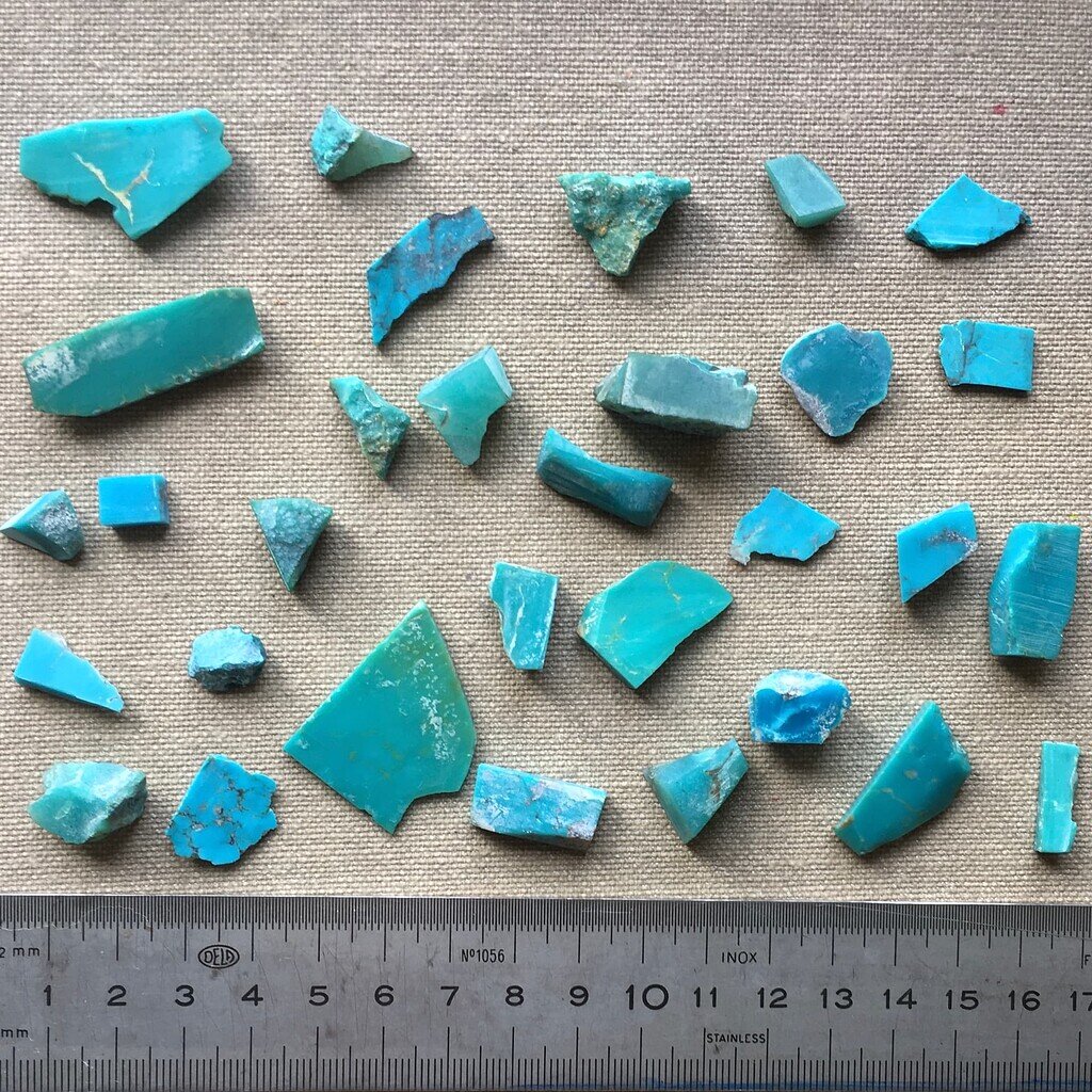 Are these small bits of Turquoise, maybe even Sleeping Beauty? - Real ...
