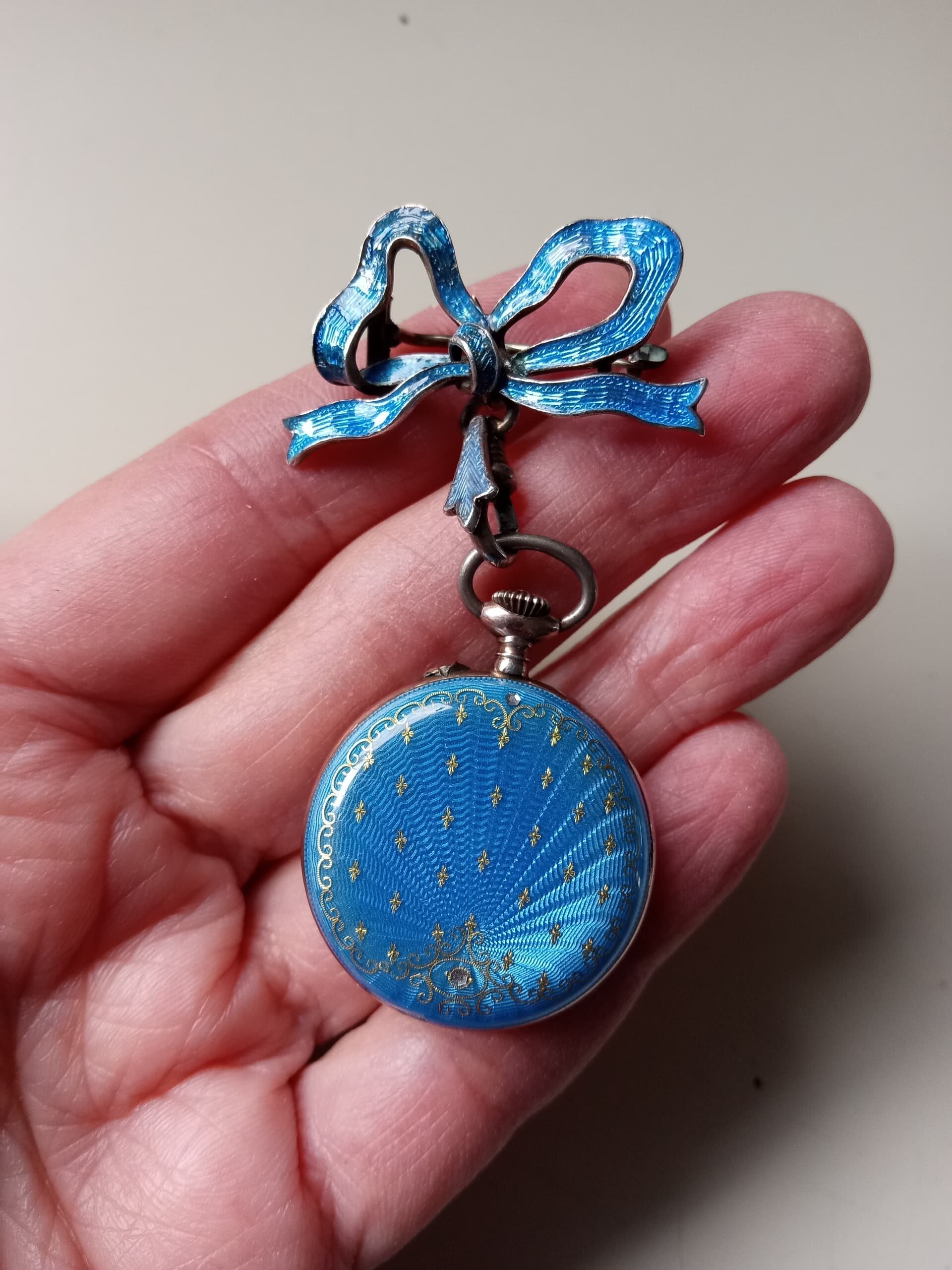 Guilloche ladies pocket watches - Non-Native Jewelry Discovery ...